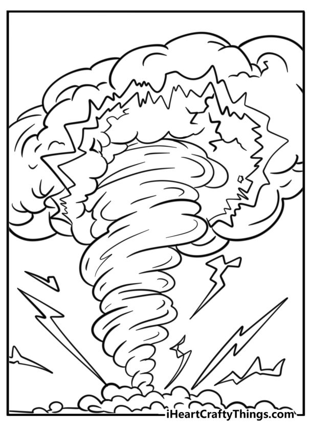 25 Tornado Coloring Pages (100% Free To Print)