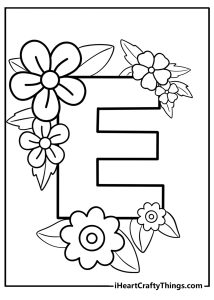 25 Letter E Coloring Pages (Free Printable PDF For Toddlers)