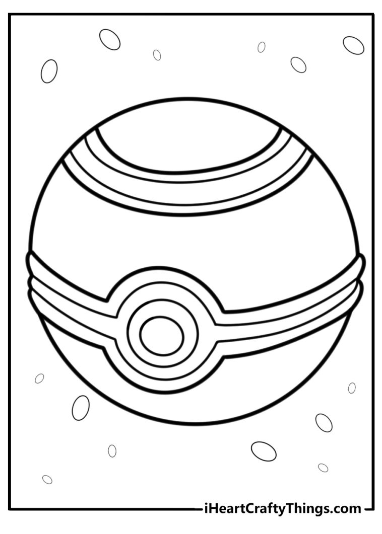 25 Poké Ball Coloring Pages (Printable Free PDF)