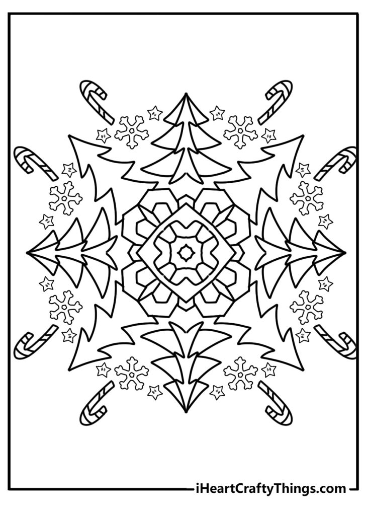 15 New Christmas Mandala Coloring Pages: Free PDF Printables