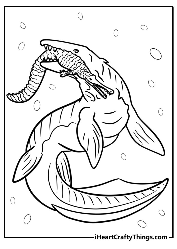 20 New Mosasaurus Coloring Pages (100% Free To Print)