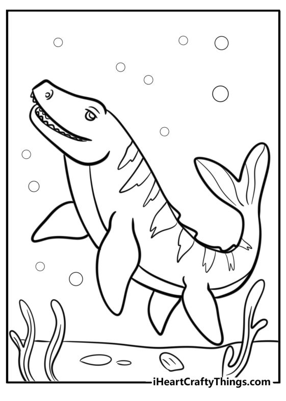 20 New Mosasaurus Coloring Pages (100% Free To Print)