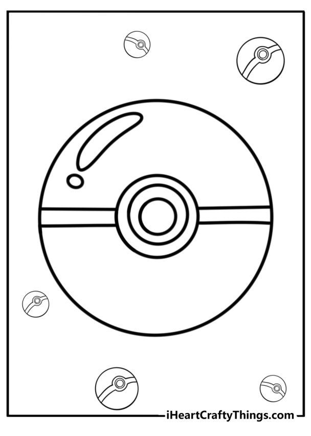 25 Poké Ball Coloring Pages (Printable Free PDF)
