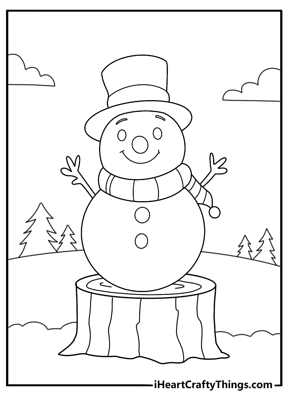 50+ Snowman Coloring Pages: 100% Free Printables