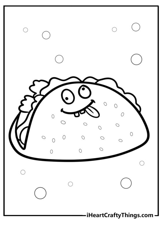 25 Taco Coloring Pages (Printable Free PDF For Kids)