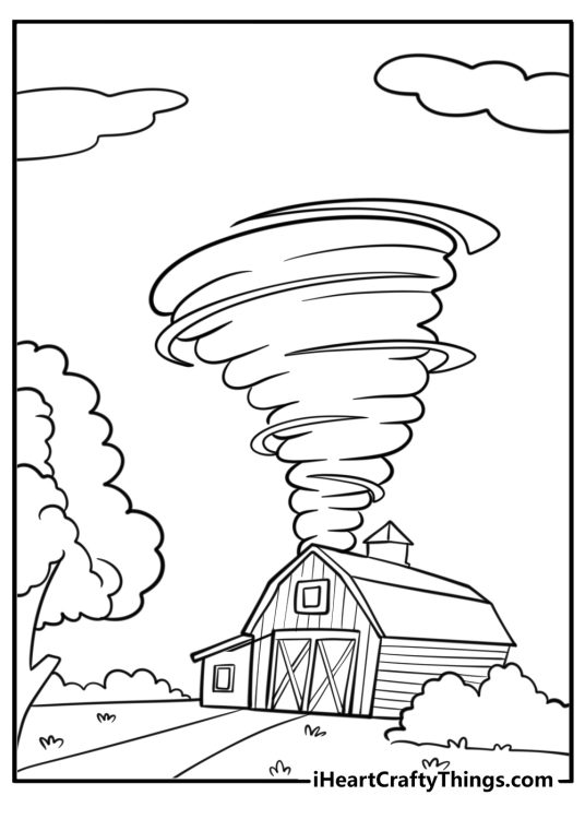 25 Tornado Coloring Pages (100% Free To Print)