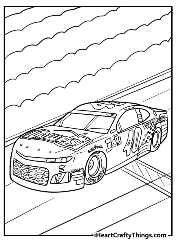 20 NASCAR Coloring Pages (100% Free To Print)