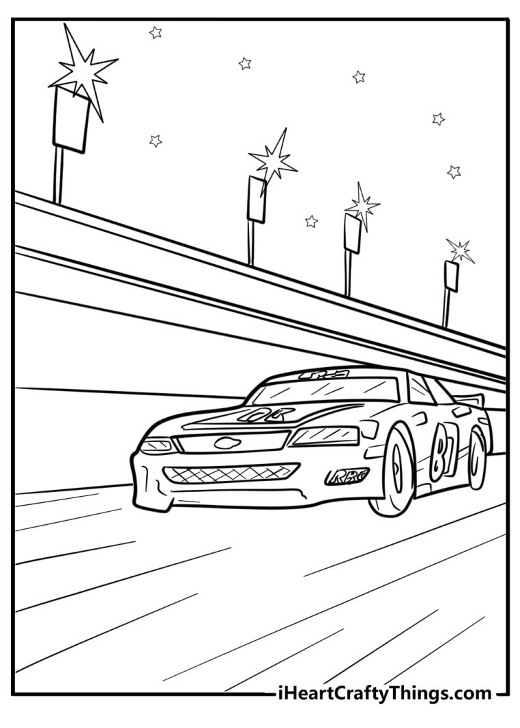20 NASCAR Coloring Pages (100% Free To Print)