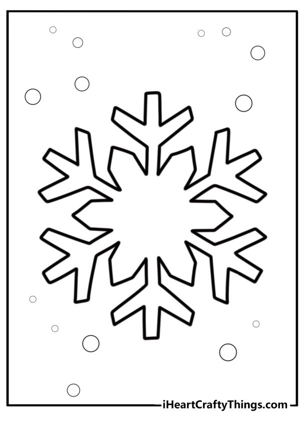 25 Snowflake Coloring Pages (Printable Free PDFs For Kids)
