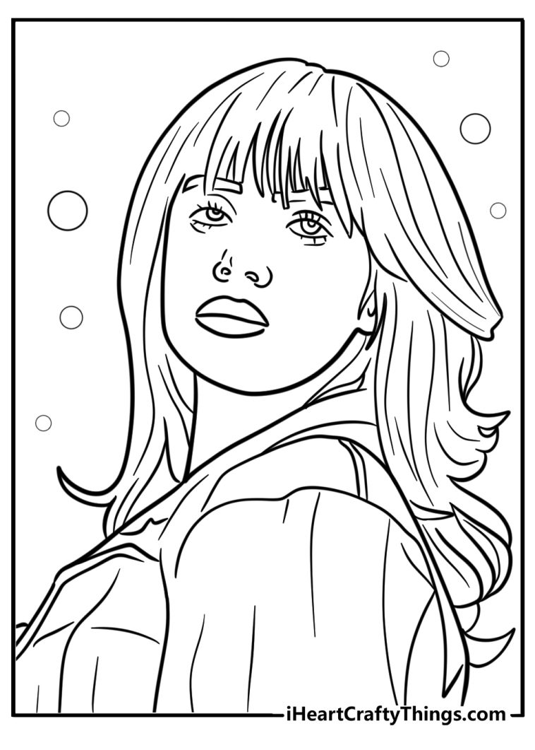 26 Billie Eilish Coloring Pages (100% Free To Print)