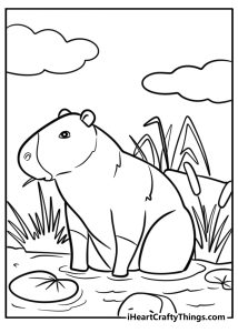 25 Capybara Coloring Pages (Free Printable PDF For All Ages)