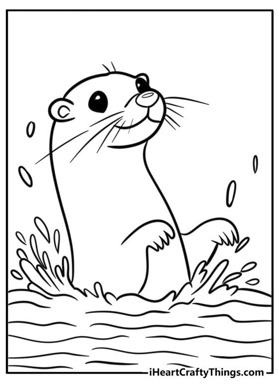 25 Otter Coloring Pages (Printable Free PDF)