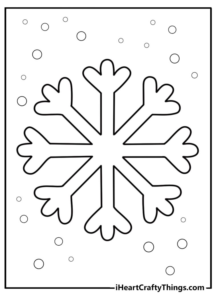 25 Snowflake Coloring Pages (Printable Free PDFs For Kids)