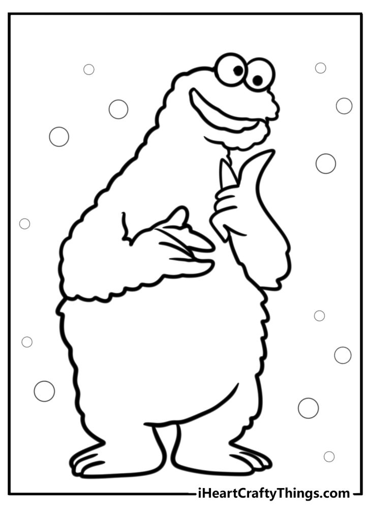 25 Cookie Monster Coloring Pages (Free Printable PDF)