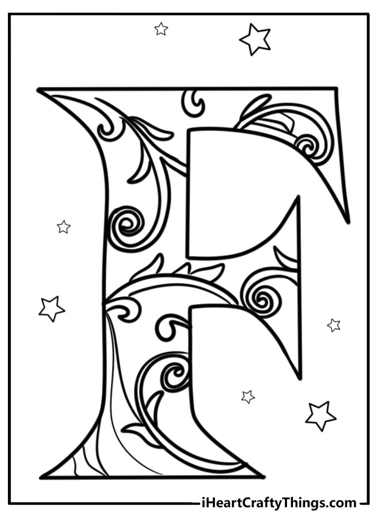 15 Letter F Coloring Pages (Printable Free PDF Designs)