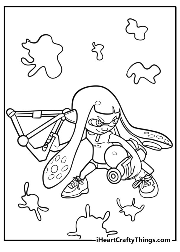 25 Splatoon Coloring Pages (Printable Free PDF For Kids)