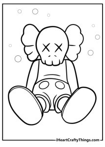 25 Kaws Coloring Pages (100% Free To Printables To Download)