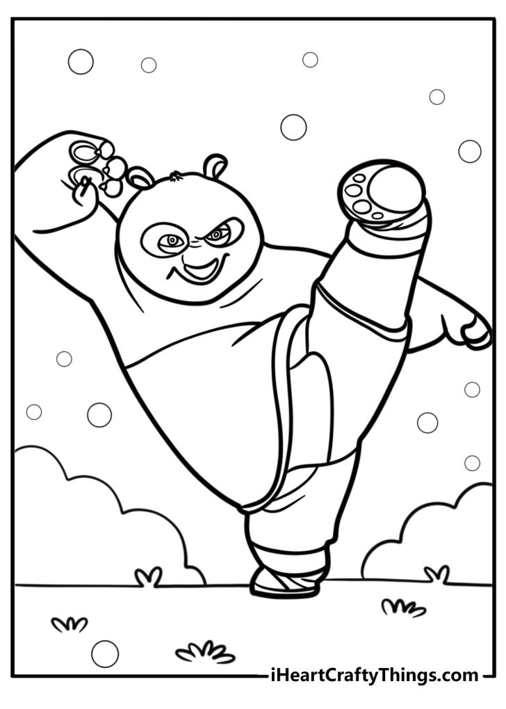 30 Kung Fu Panda Coloring Pages (100% Free To Print)