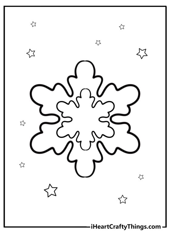 25 Snowflake Coloring Pages (Printable Free PDFs For Kids)