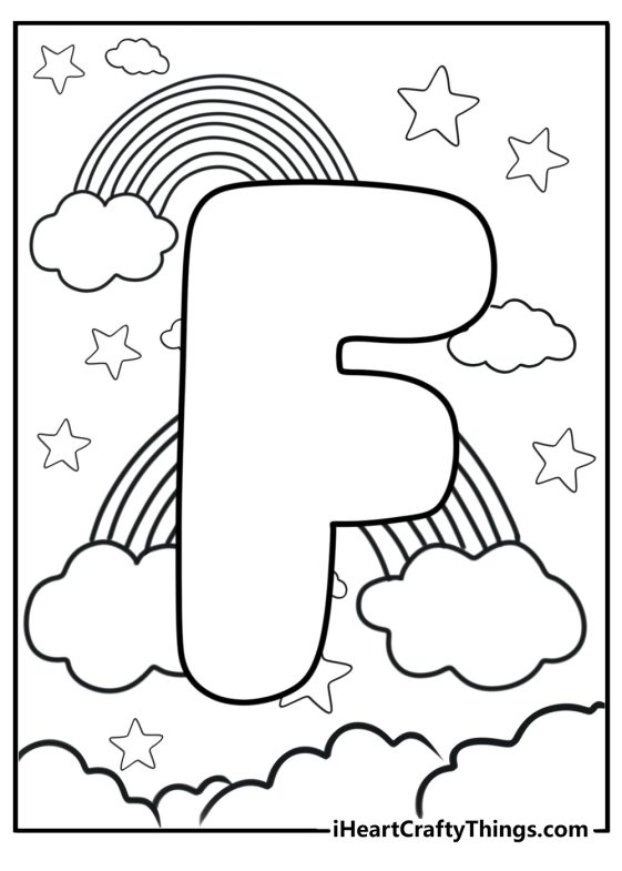 15 Letter F Coloring Pages (Printable Free PDF Designs)