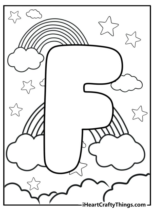 15 Letter F Coloring Pages (Printable Free PDF Designs)