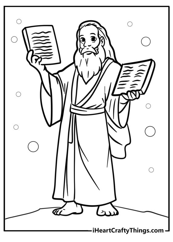 25 Moses Coloring Pages (100% Free To Print)