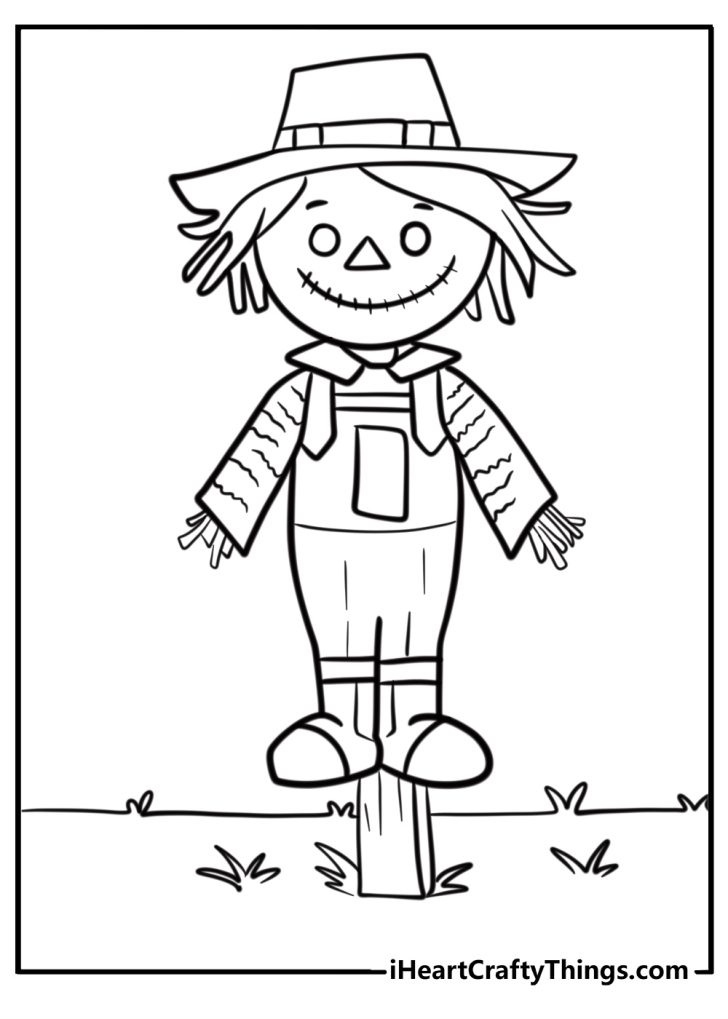 20 Scarecrow Coloring Pages (100% Free To Print)