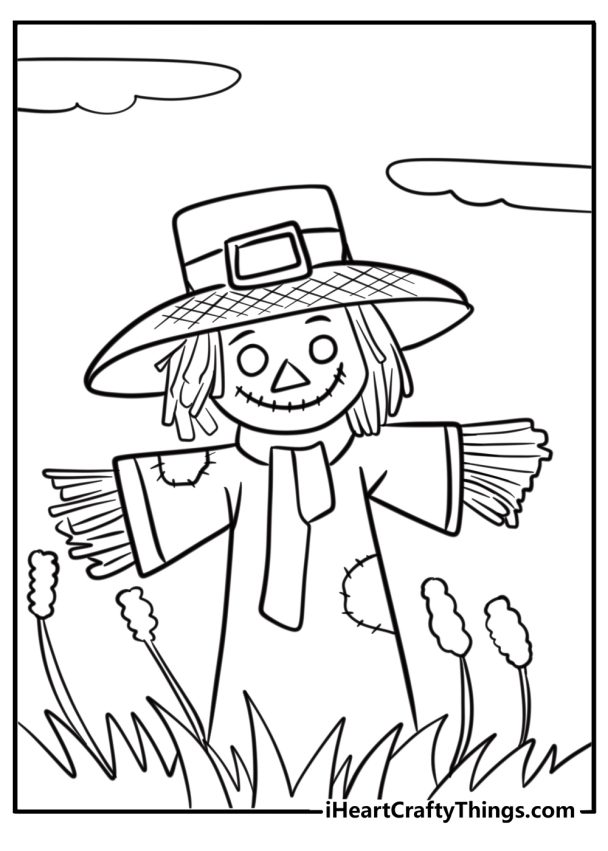 20 Scarecrow Coloring Pages (100% Free To Print)