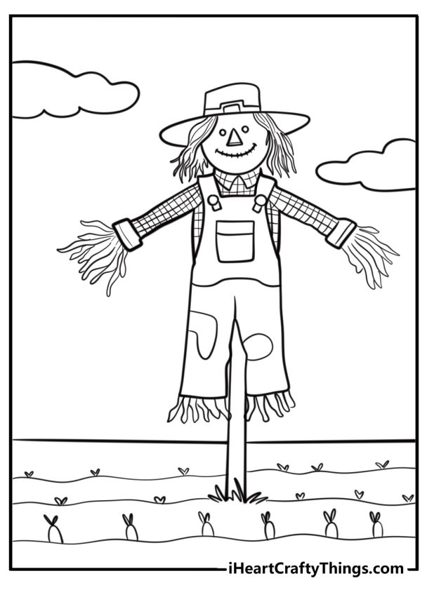20 Scarecrow Coloring Pages (100% Free To Print)