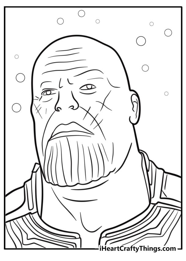 25 Thanos Coloring Pages (100% Free To Print)