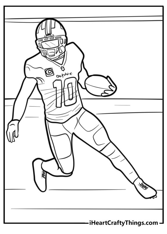 15 Tyreek Hill Coloring Pages (Free To Print PDFs For Fans)
