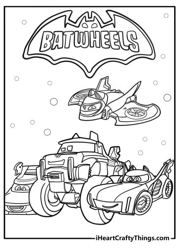 15 Batwheels Coloring Pages (100% Free To Print)