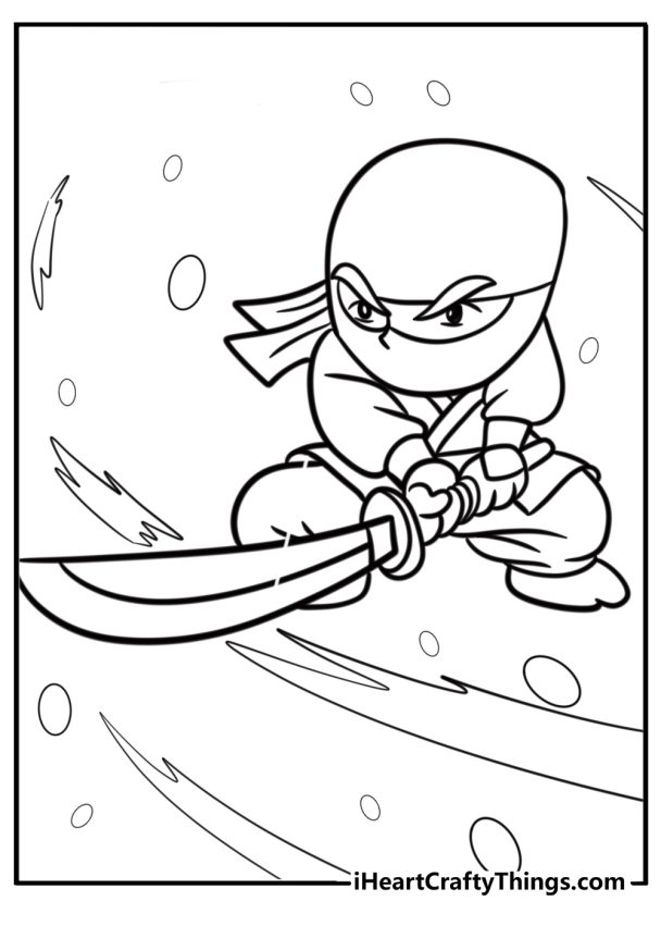 25 Ninja Coloring Pages (100% Free To Print)