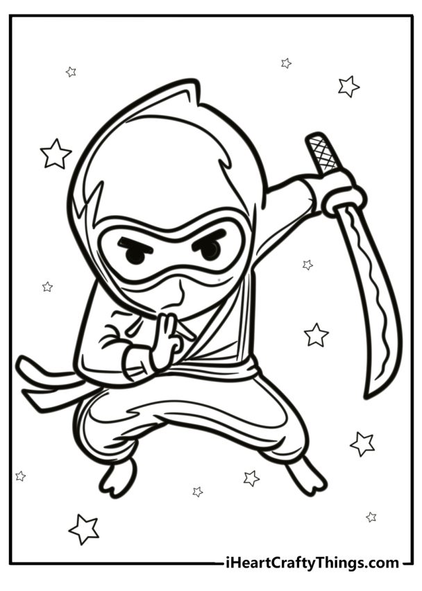 25 Ninja Coloring Pages (100% Free To Print)