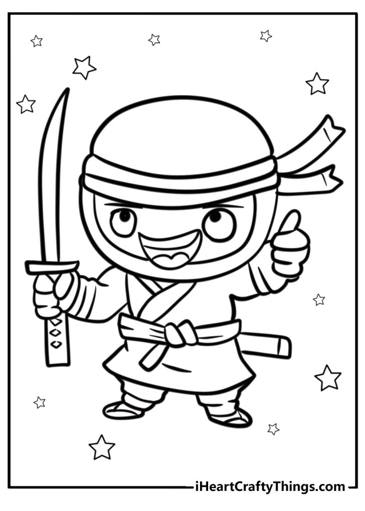 25 Ninja Coloring Pages (100% Free To Print)