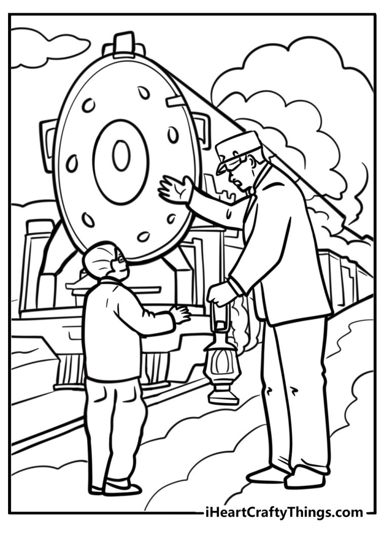 Polar Express Coloring Pages: 25 Free Printables