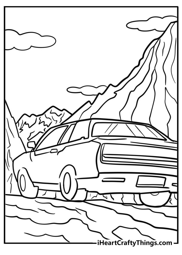 20 Dodge Challenger Hellcat Coloring Pages (Free PDF Printables)