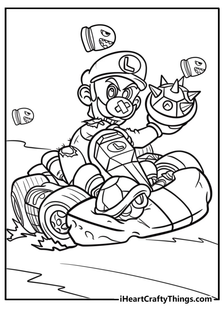 25 Luigi Coloring Pages (100% Free To Print)