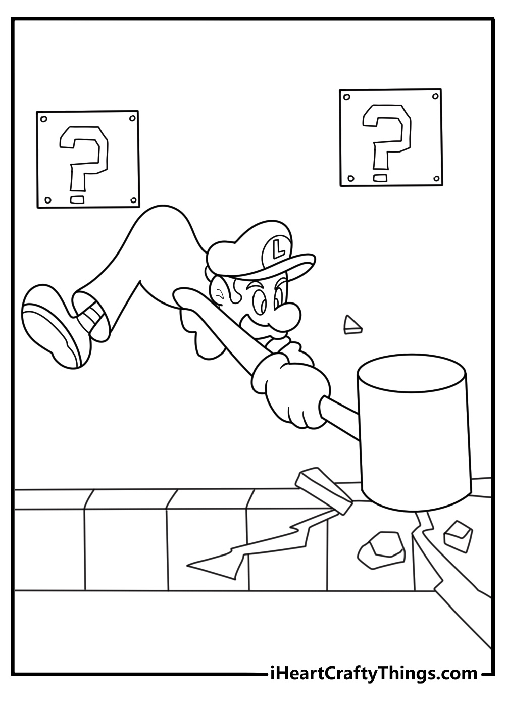 40 Luigi Coloring Pages (100% Free To Print)