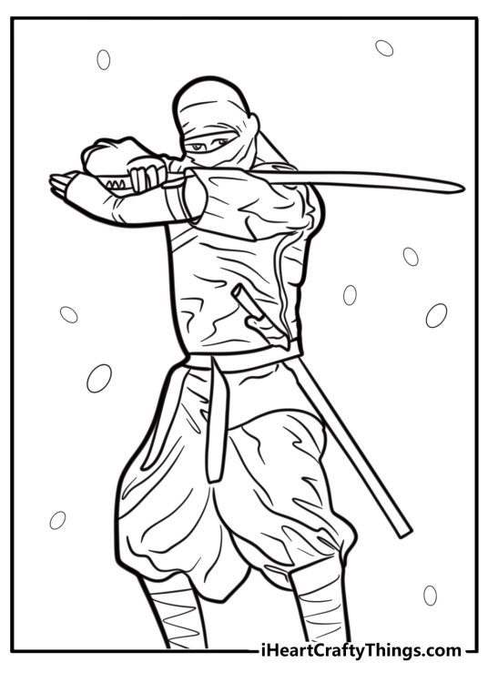 25 Ninja Coloring Pages (100% Free To Print)