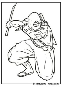 25 Ninja Coloring Pages (100% Free To Print)