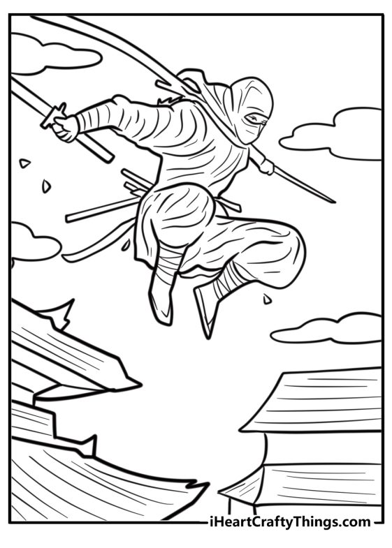 25 Ninja Coloring Pages (100% Free To Print)