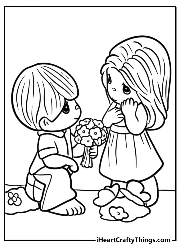 25 Precious Moments Coloring Pages (100% Free To Print)