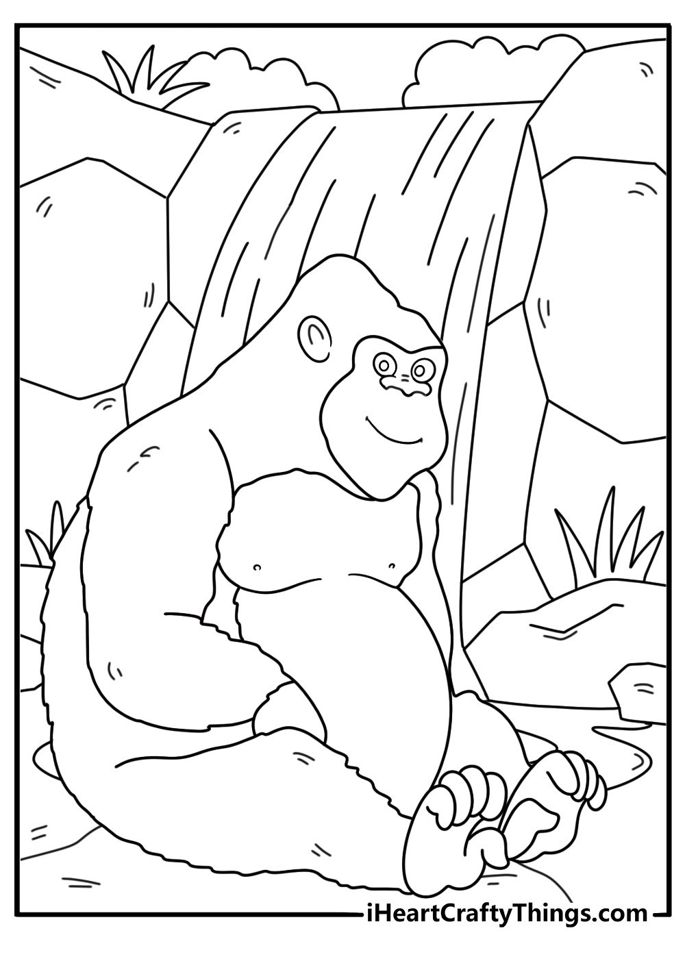 30+ Gorilla Coloring Pages (100% Free To Print)