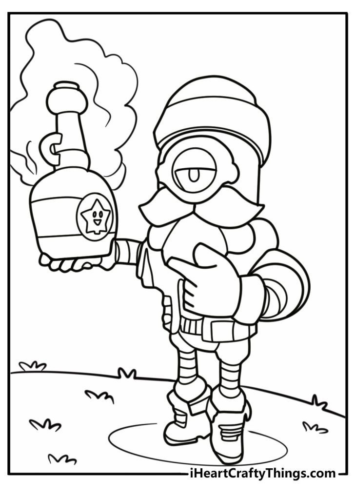 30 Brawl Stars Coloring Pages (100% Free To Print)