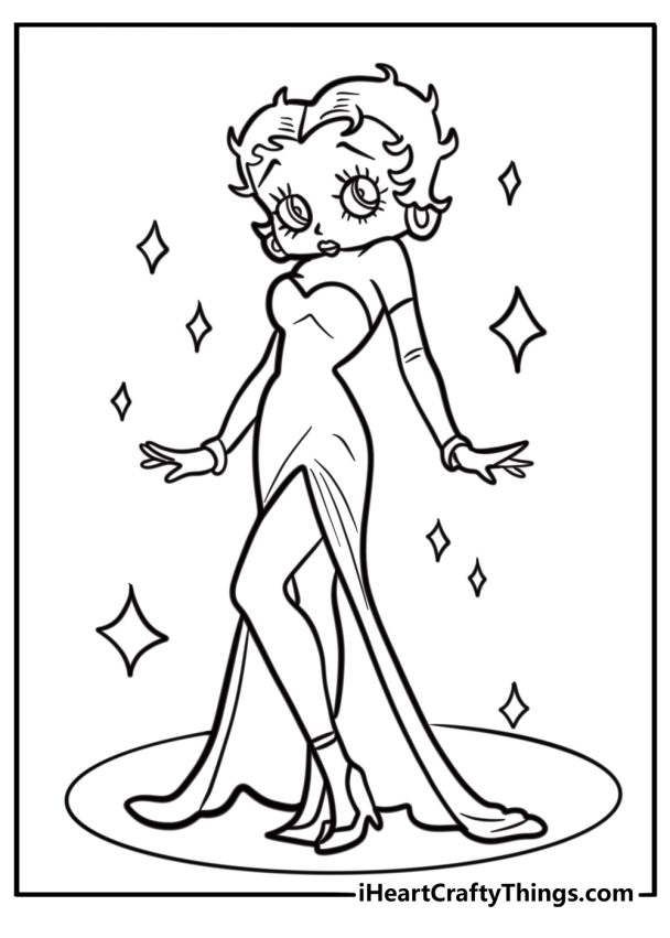 25 Betty Boop Coloring Pages (100% Free To Print)