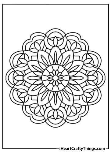 25 Flower Mandala Coloring Pages (100% Free To Print)