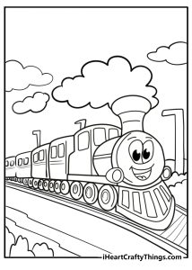 30 Free Train Coloring Pages For Kids
