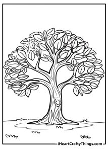 36 Tree Coloring Pages (100% Free To Print)