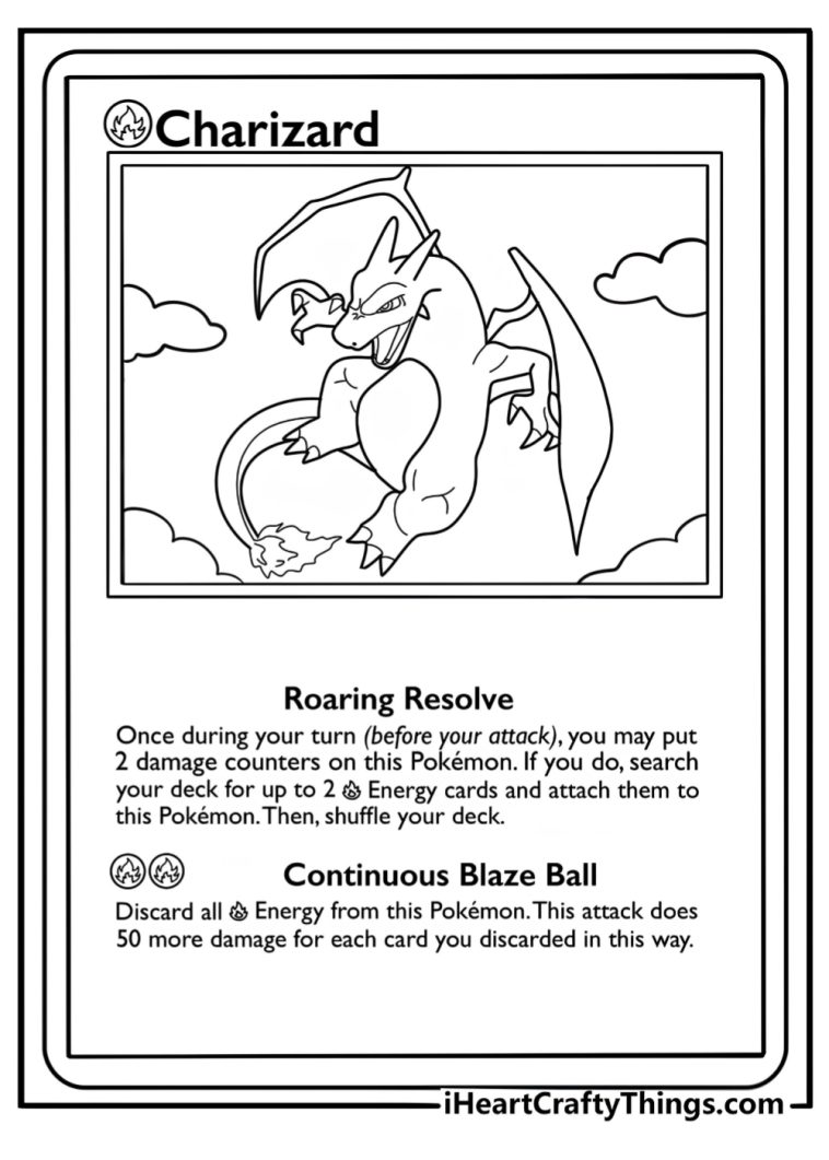 30 Free Pokemon Cards Coloring Pages For Kids